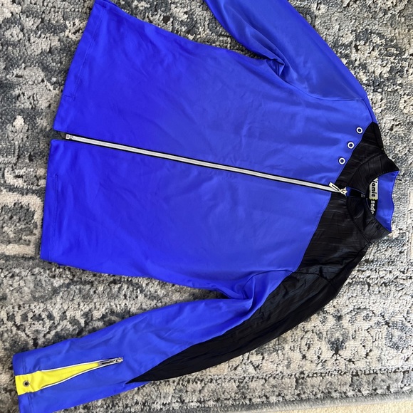 jamie sadock | Jackets & Coats | Vintage Jamie Sadock Blue Black Zip Up ...